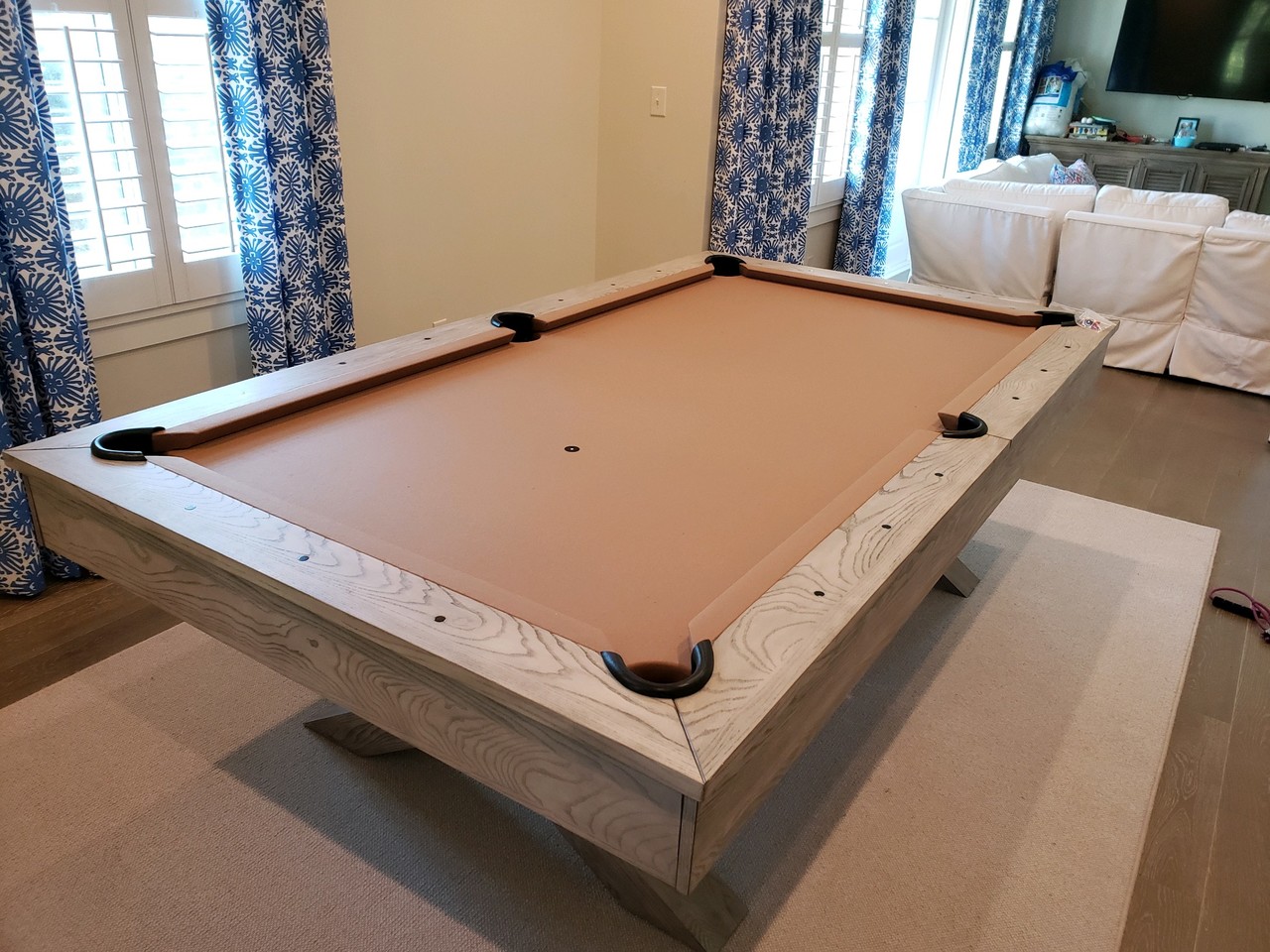 CrissyCross 8' Slate Pool Table w/Dining Top Option - Vitale Billiards